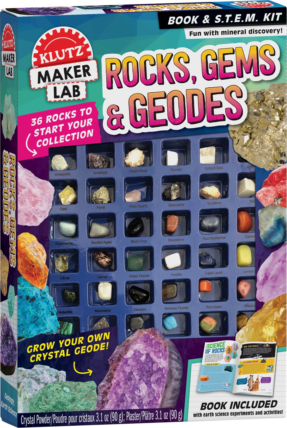 Rocks, Gems & Geodes (Klutz Maker Lab) | Firestorm Books