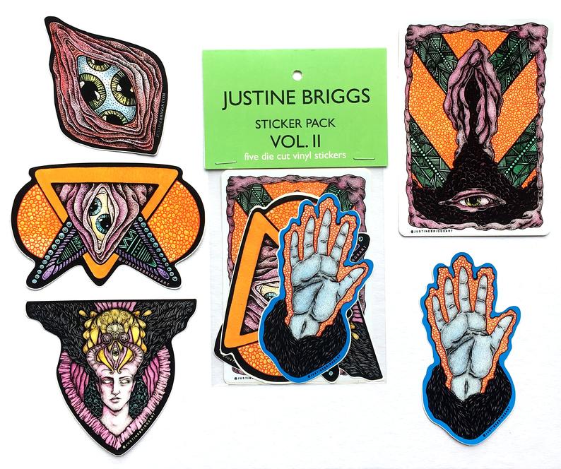 Justine Briggs Sticker Pack Vol. II | Firestorm Books
