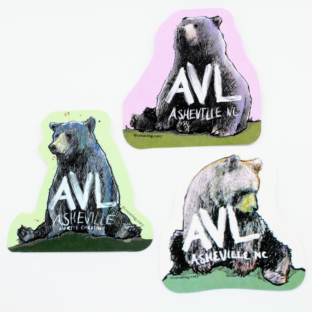Assorted AVL Bear Sticker (Large) | Firestorm Books