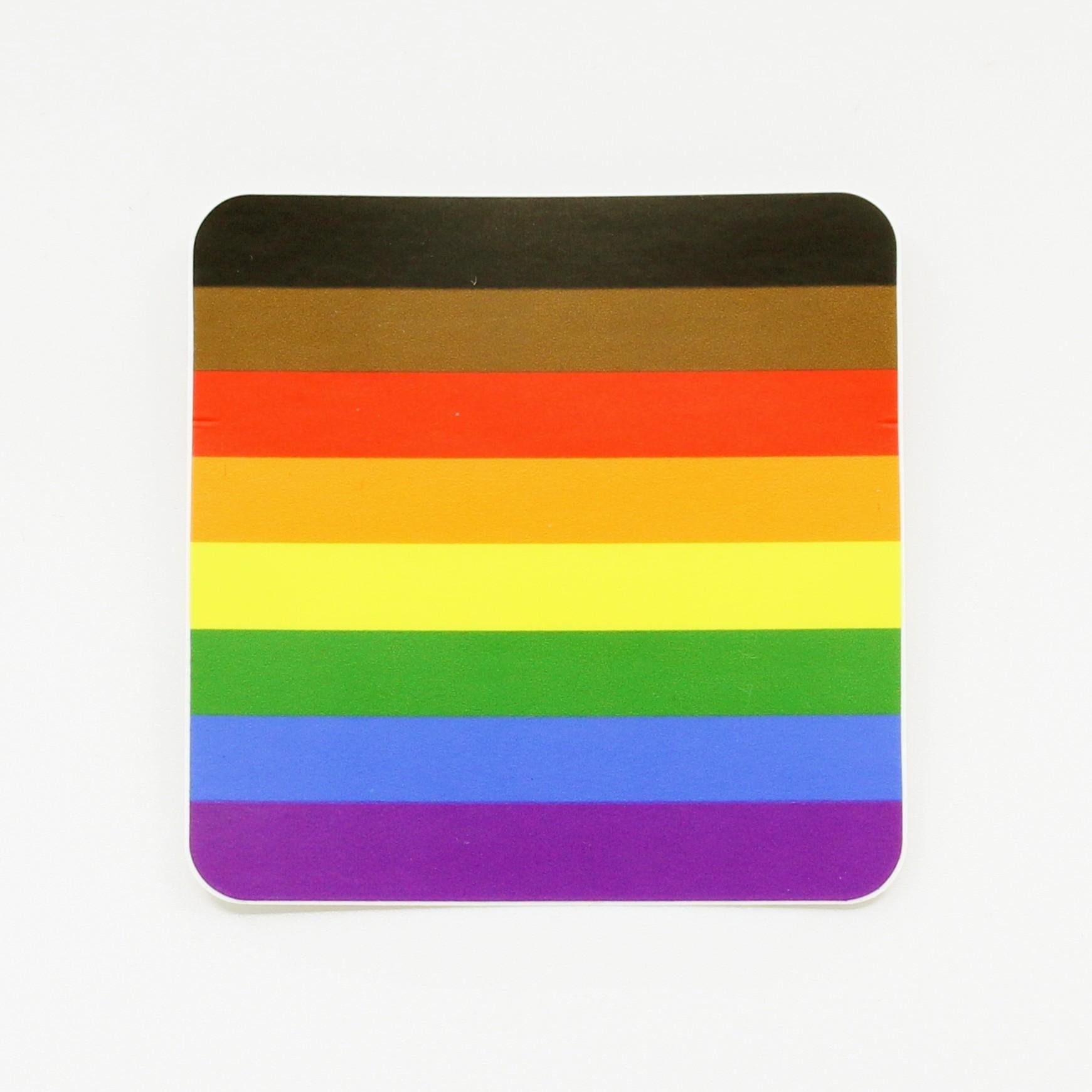 Square Pride Flag Sticker | Firestorm Books