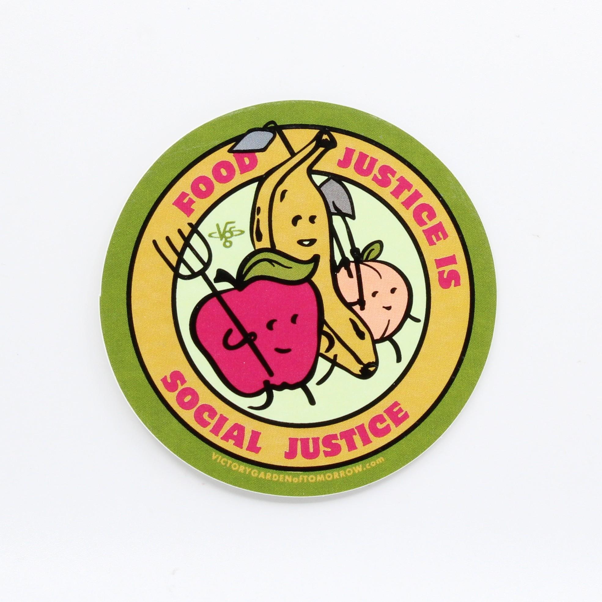 Food Justice is Social Justice Sticker | Firestorm Books