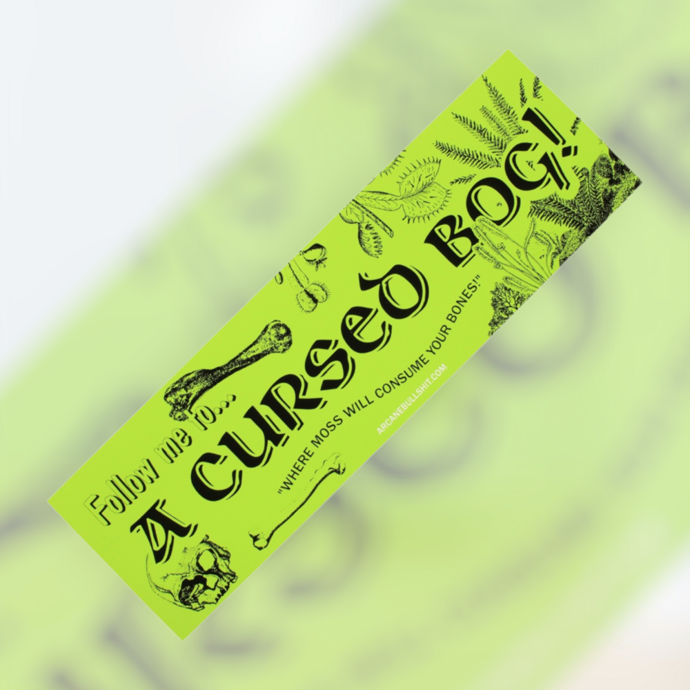 Cursed Bog Bumper Sticker | Firestorm Books