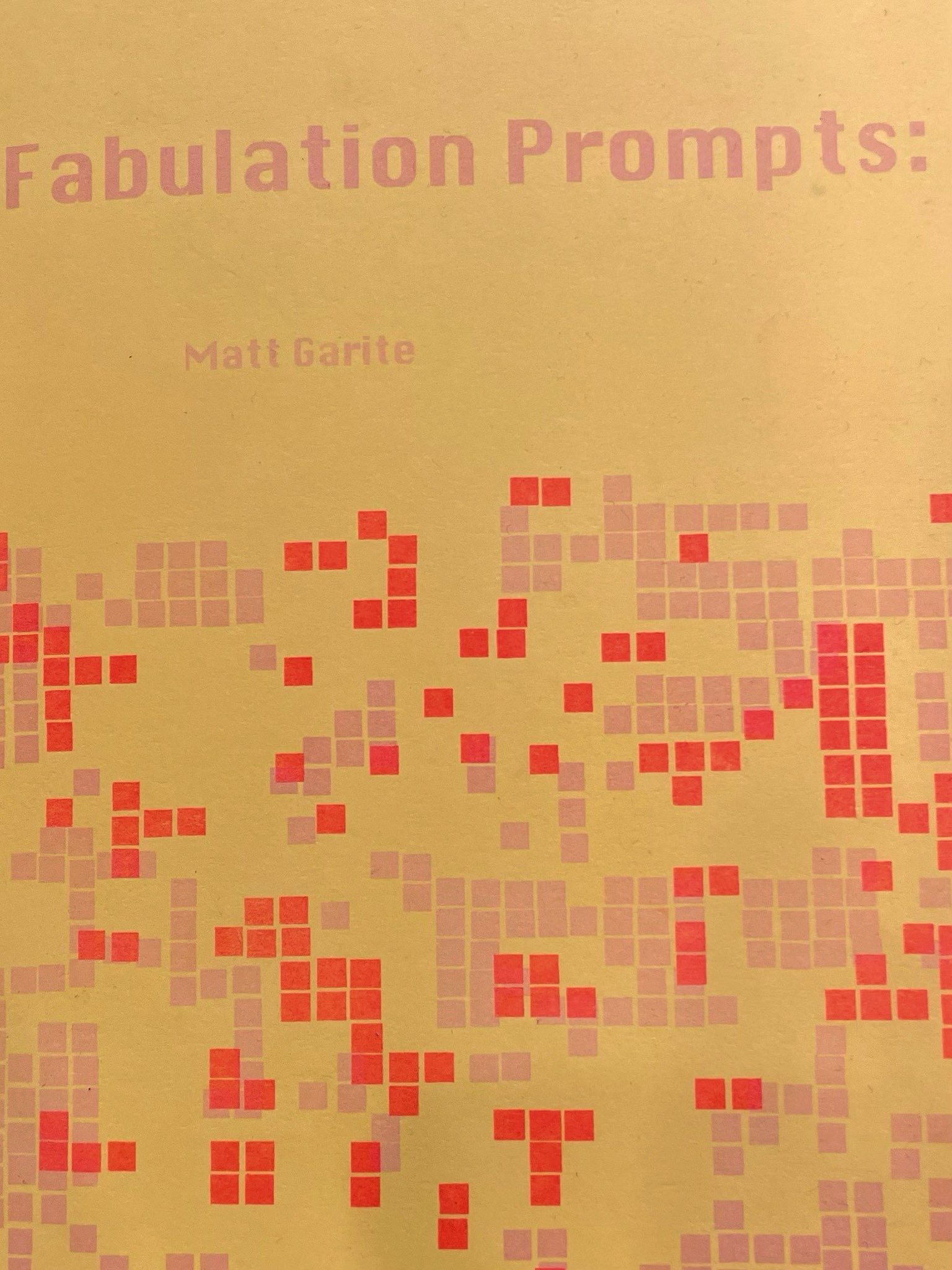 Fabulation Prompts by Matt Garite | Firestorm Books